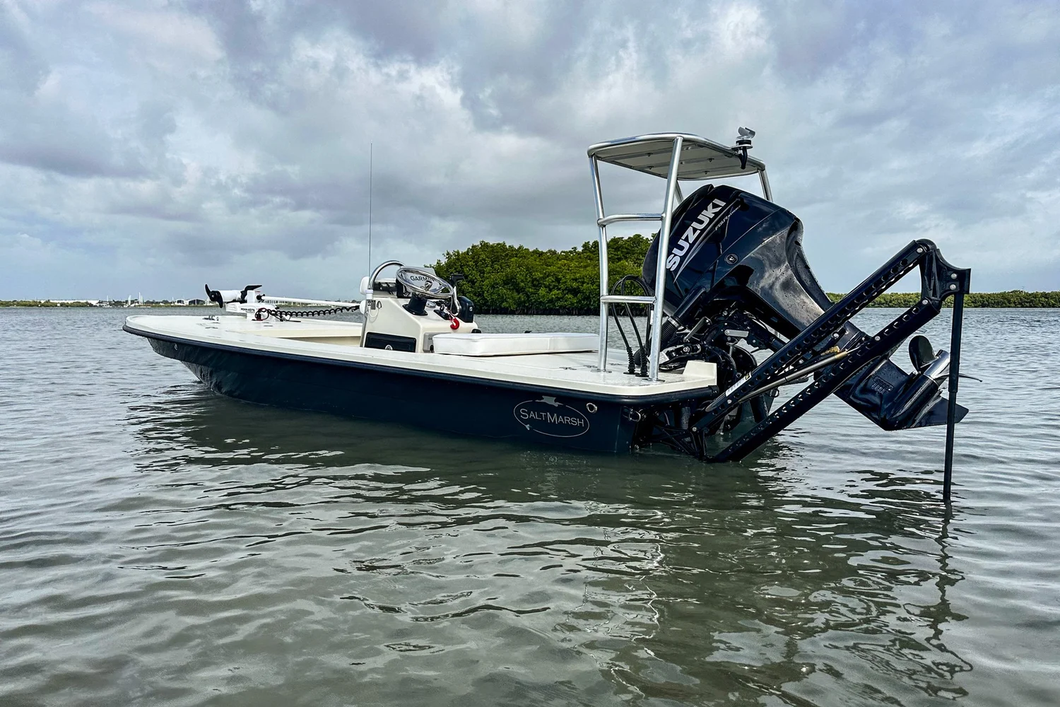 Salt Marsh Heron 16 Poling Skiff — Salt Marsh Kevlar Skiffs