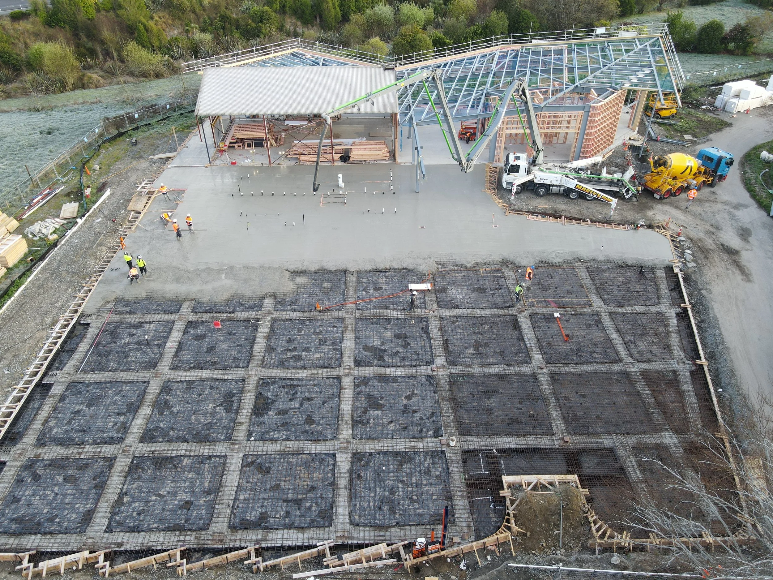 Second stage of the floor slab. — Latimer Build
