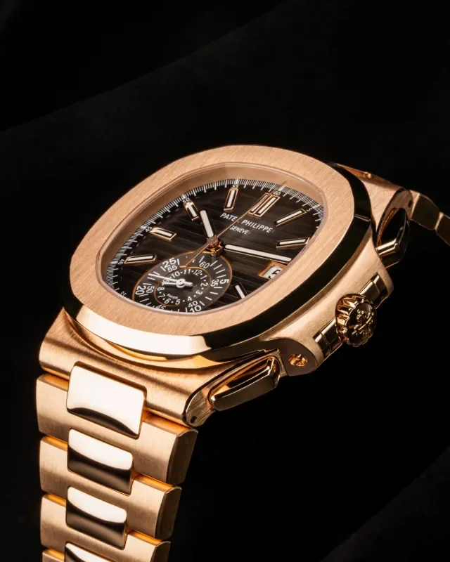 Patek Philippe Nautilus 5980/1R-001 Chronograph Date Rose Gold | Galeo ...