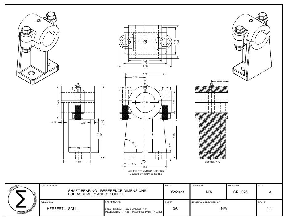 Working Drawings ~ Assemblies — Sigma Six Engineering Drawing Services
