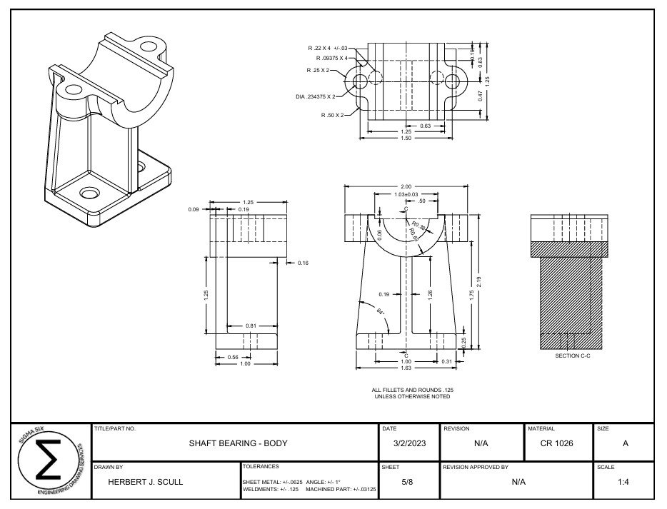 Working Drawings ~ Assemblies — Sigma Six Engineering Drawing Services