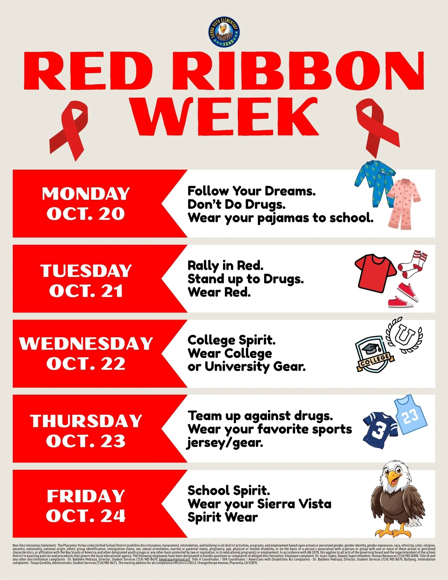 Red Ribbon Week — Sierra Vista Elementary PTA