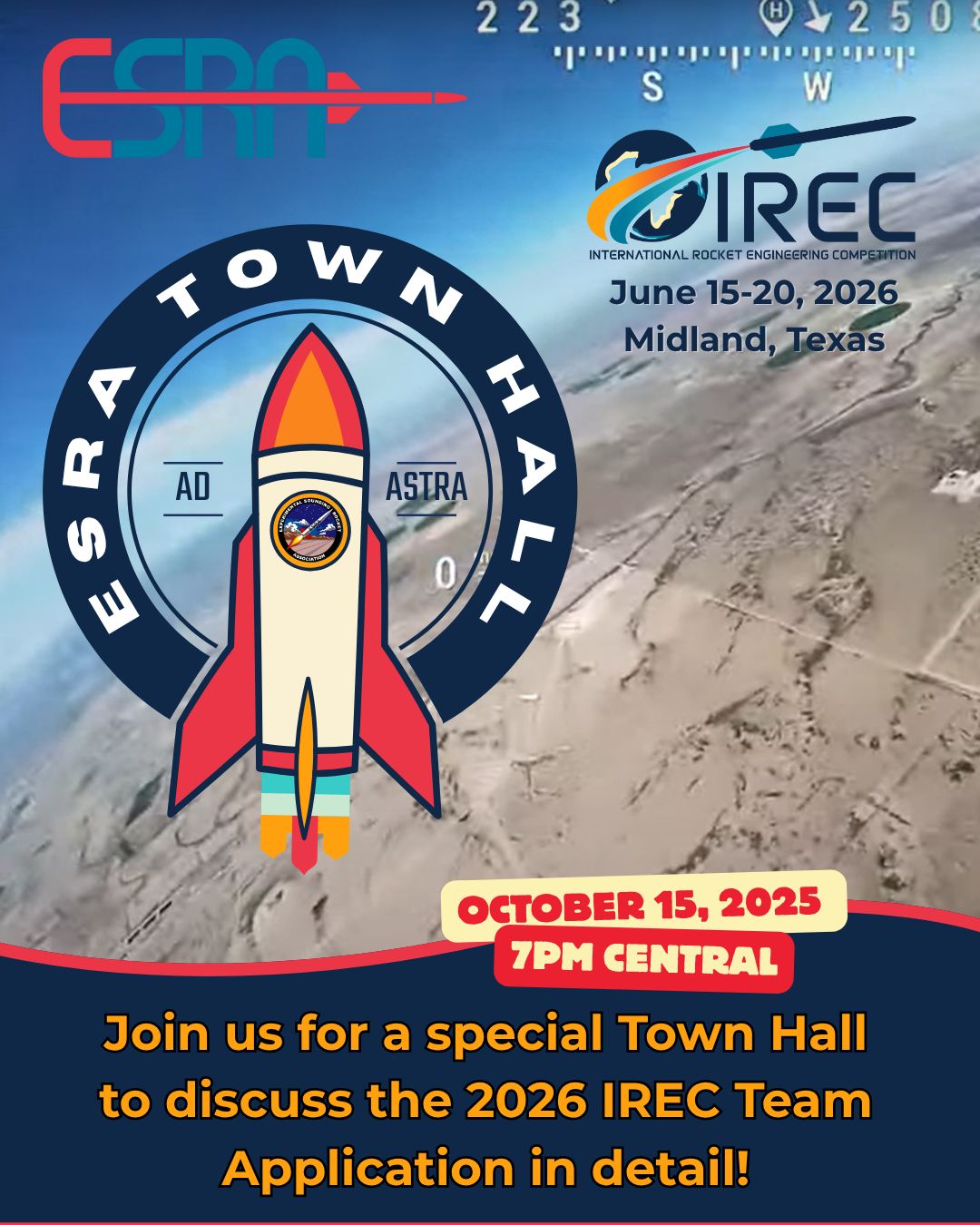 ESRA - IREC Schedule of Events — Experimental Sounding Rocket Association