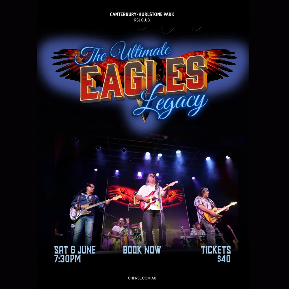 The Eagles Tribute Show | Book Your Eagles Night Today — CHP RSL