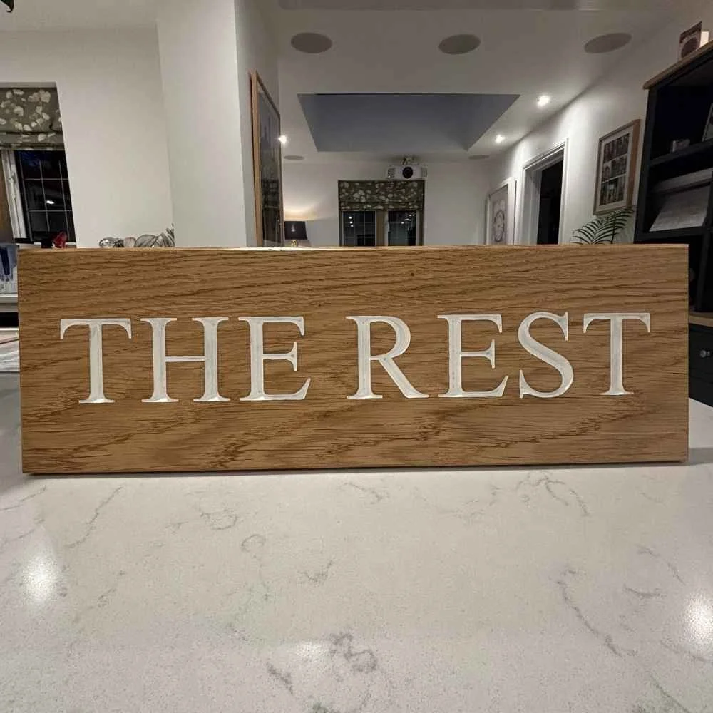 oak-horizontal-engraved-house-sign — Cosy Cotswold Company