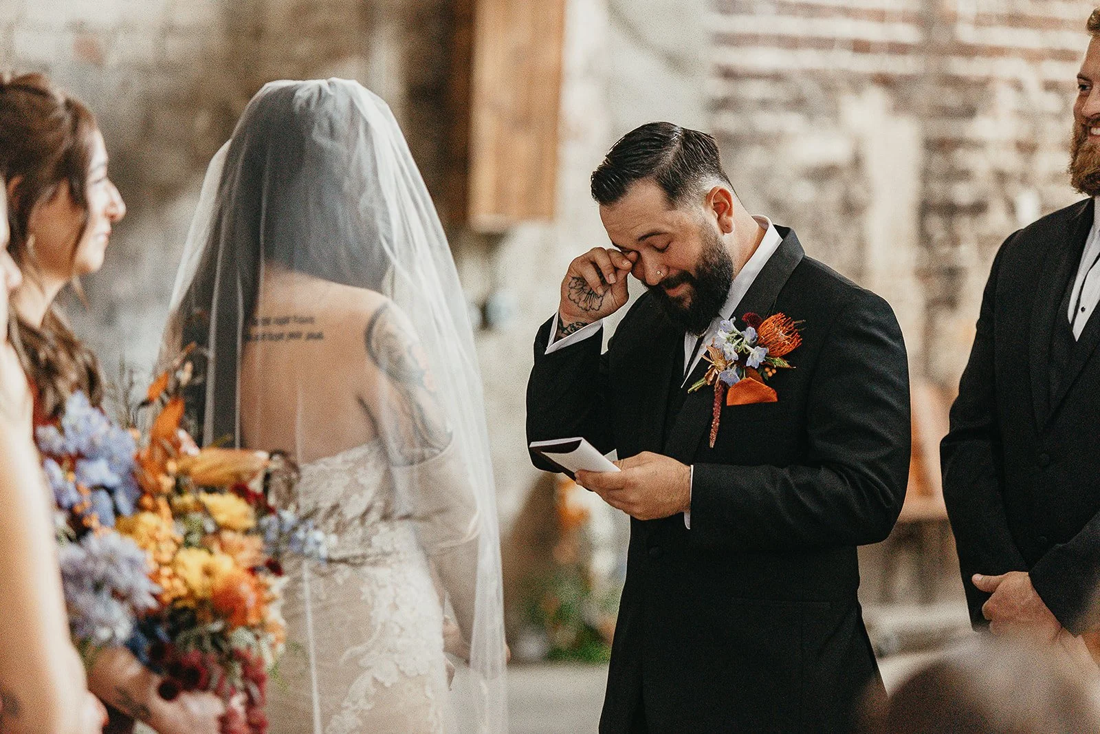 Alex & Cheyenne’s Laid-Back Fall Wedding at the Historic Rialto Theater ...