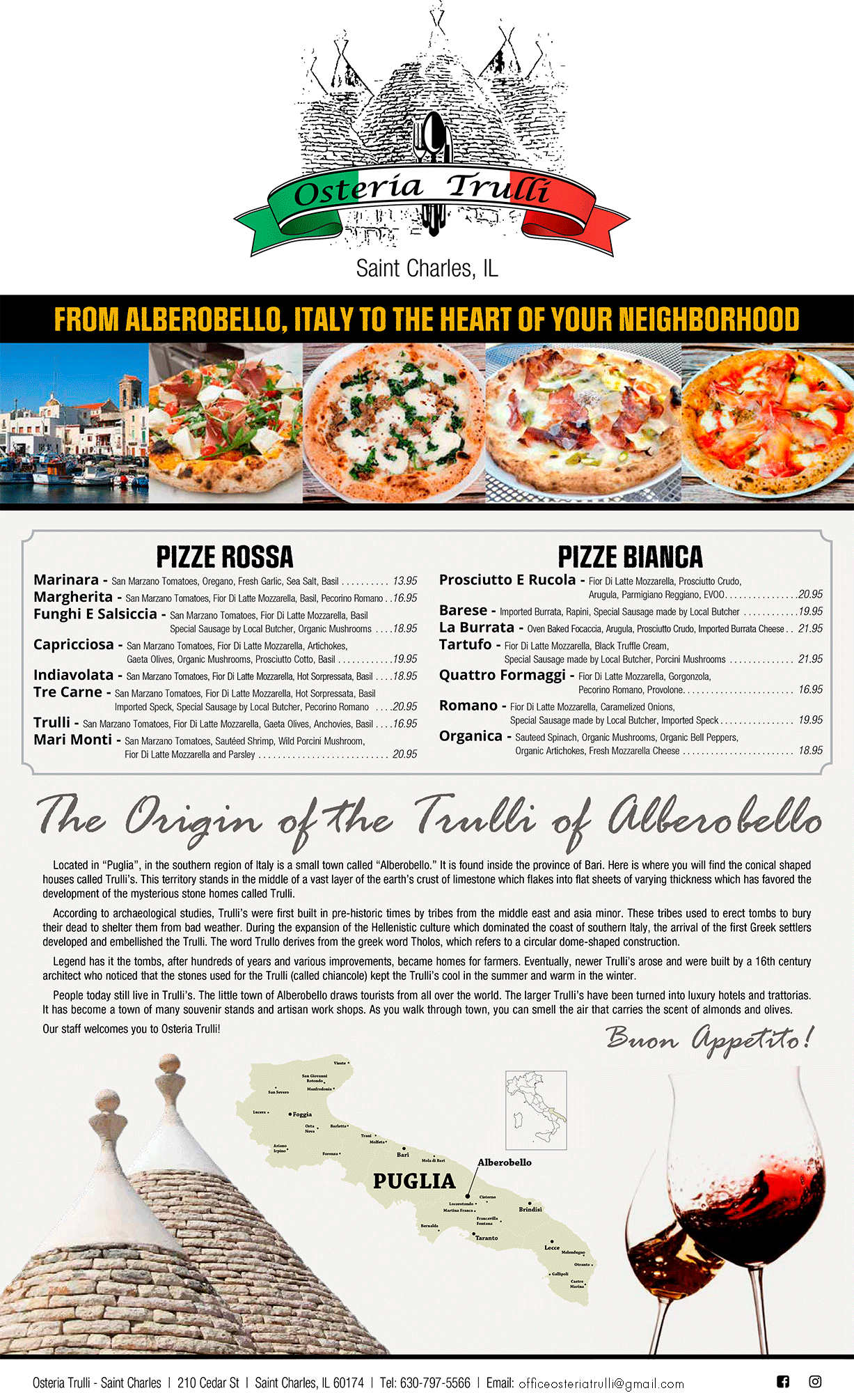 Osteria trulli | Discover Italian Flavors Now