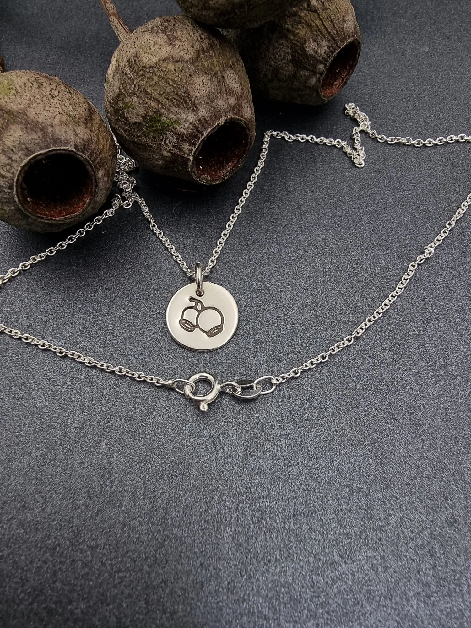 Gumnut stamped necklace — erin.k - creative studio
