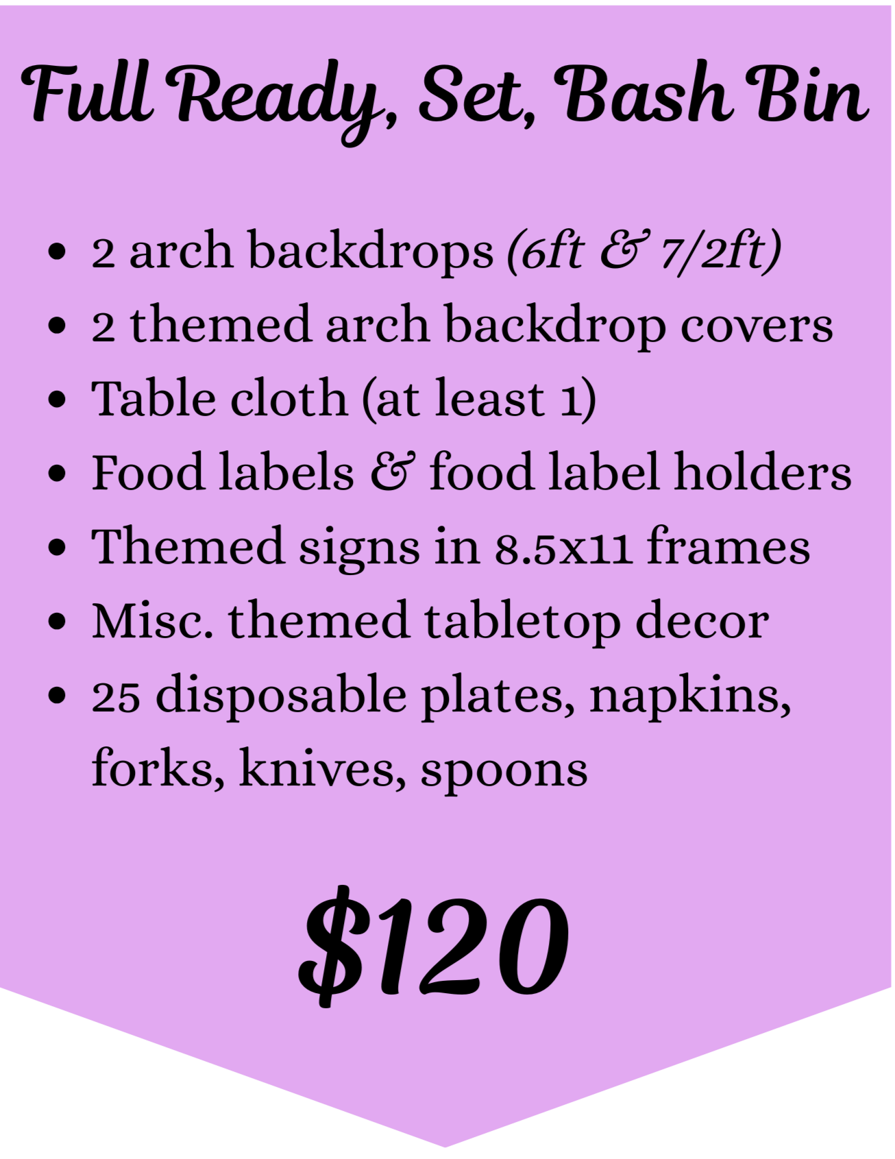 Pricing | Discover Affordable Party Solutions — Book Now — Ready, Set ...
