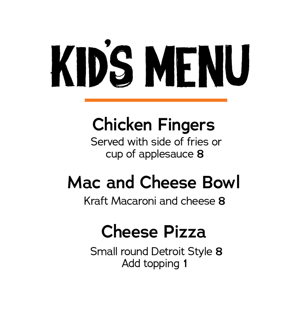 Menu — Sick Town Hall