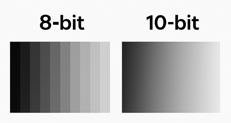 8-bit vs 10-bit Color Depth — Jusha AU