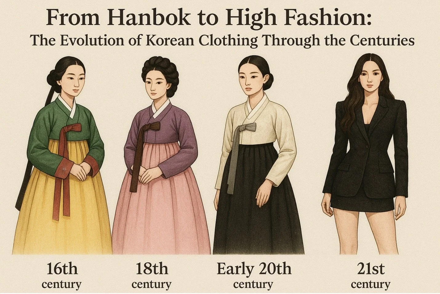 Korean Clothing Evolution: From Hanbok to Modern Fashion — Travel ...