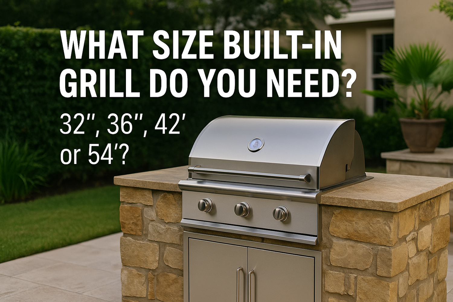 What Size Built-In Grill Do You Need? 32, 36, 42, or 54 Inches ...