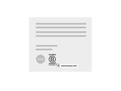 Digital examples — B Corp Brand Book