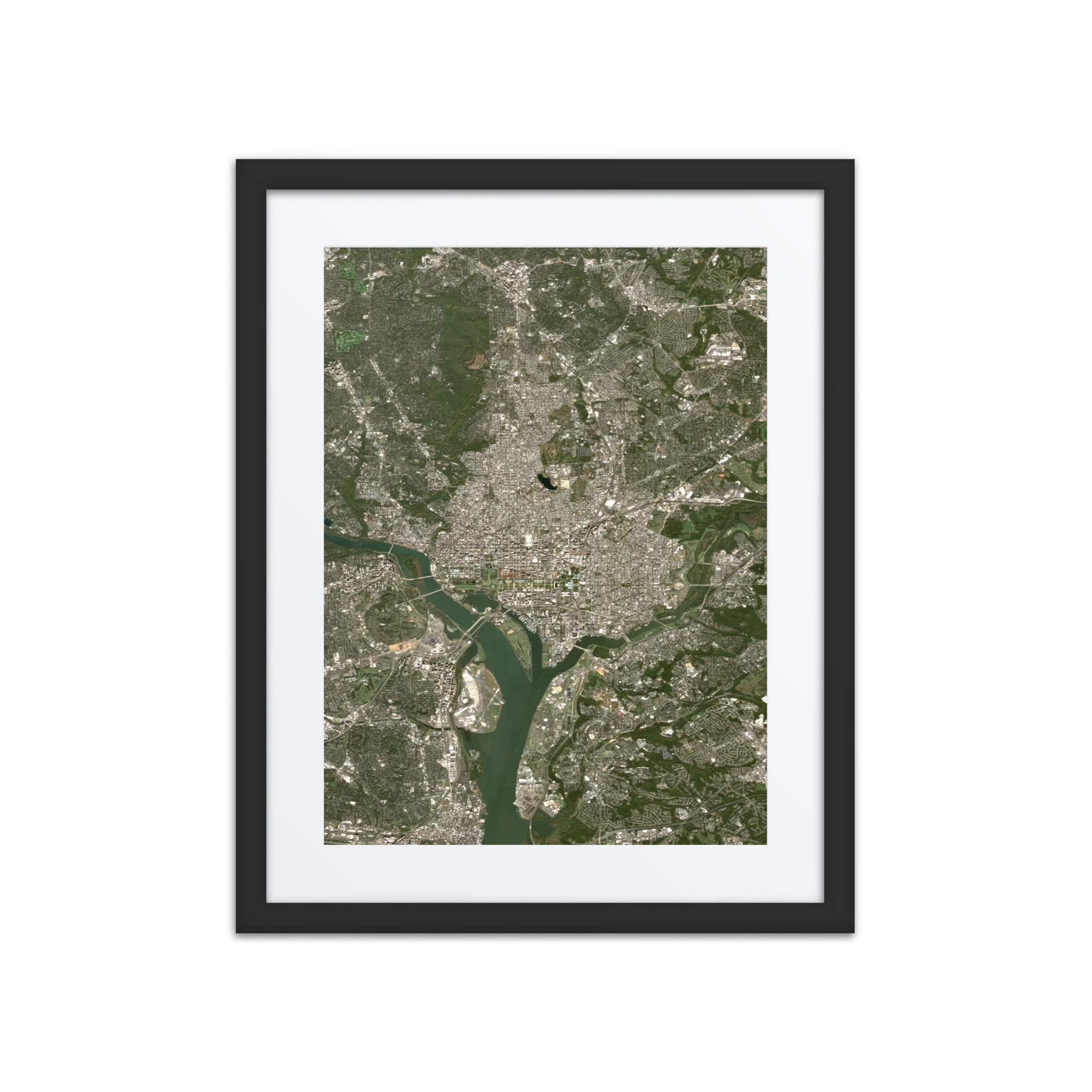 Washington, DC from Space – October 21, 2025 | Satellite Image Print ...