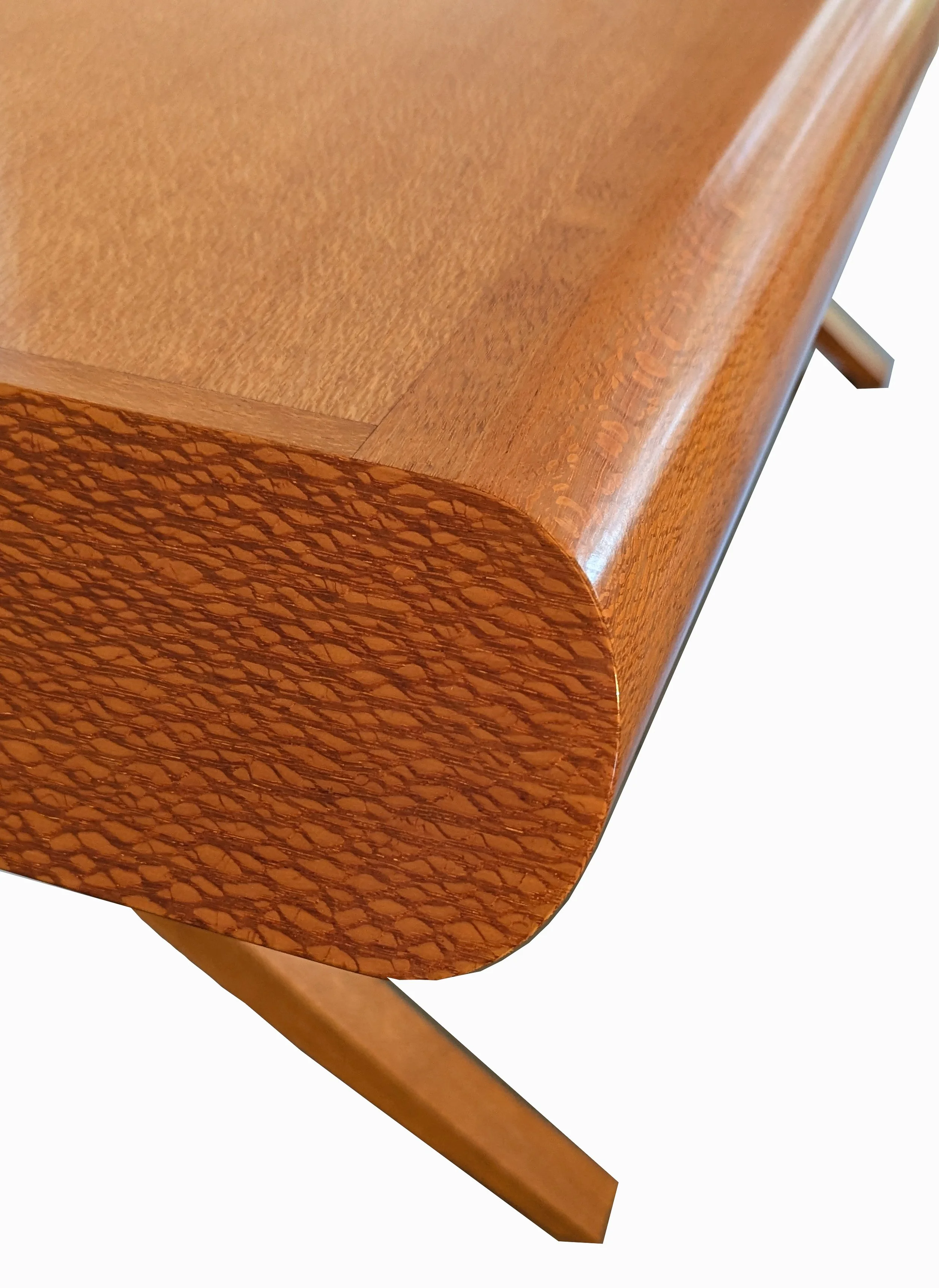SABRE DINING TABLE - LACEWOOD & SILKY OAK — Boucher & Co