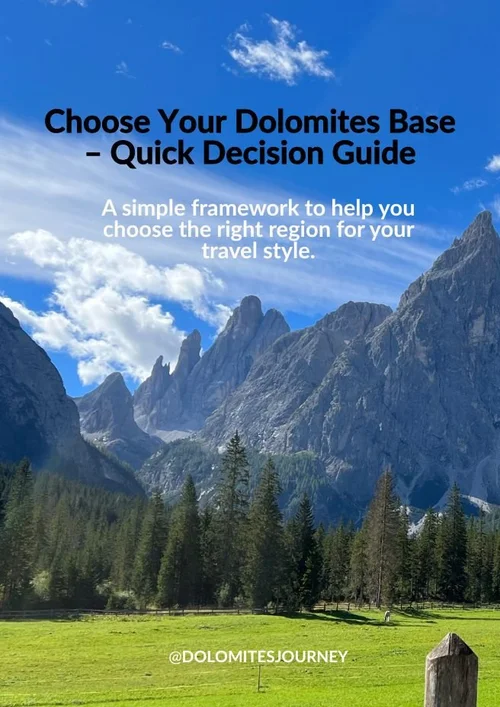 How to Choose Your Dolomites Base (Free Guide) — Dolomites Journey