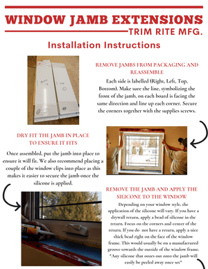 PVC Window Jamb Extensions – Original | Enhance Your Windows Today ...