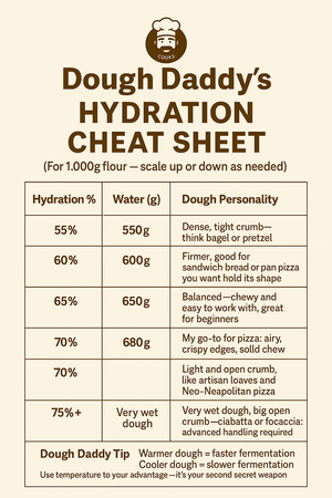 Baker’s Percentages & Hydration Chart for Perfect Pizza Dough | Dough ...