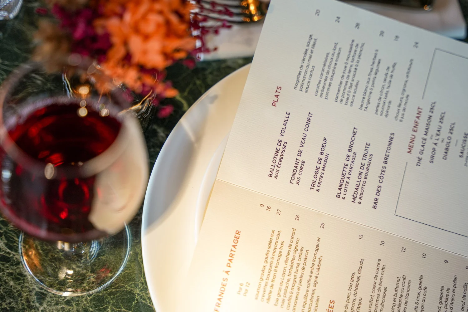 Menu | Réservez votre expérience culinaire dès aujourd'hui — L'Arche