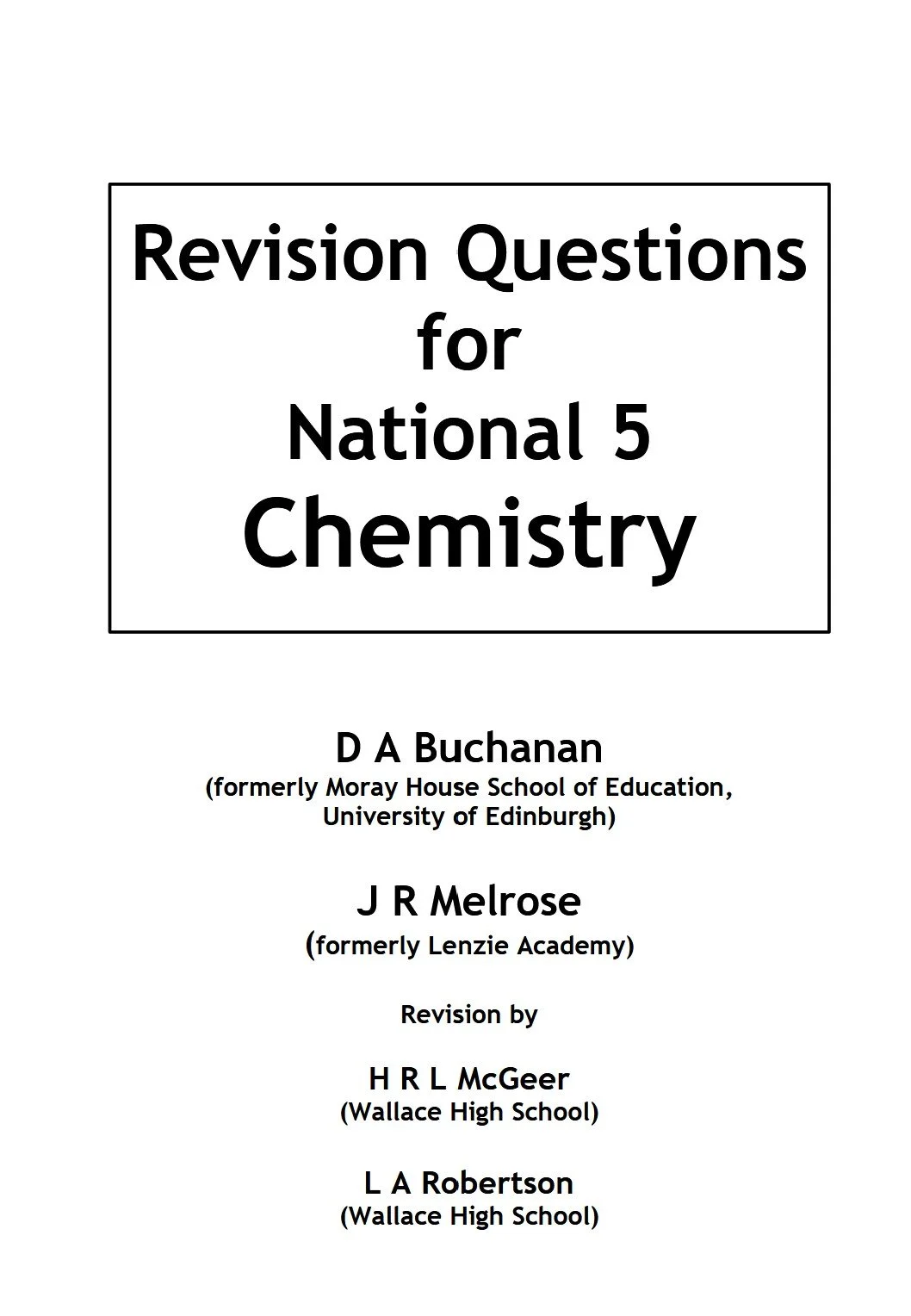 N5 Chemistry | Prepare Effectively - Study N5 Chemistry — Chemcord
