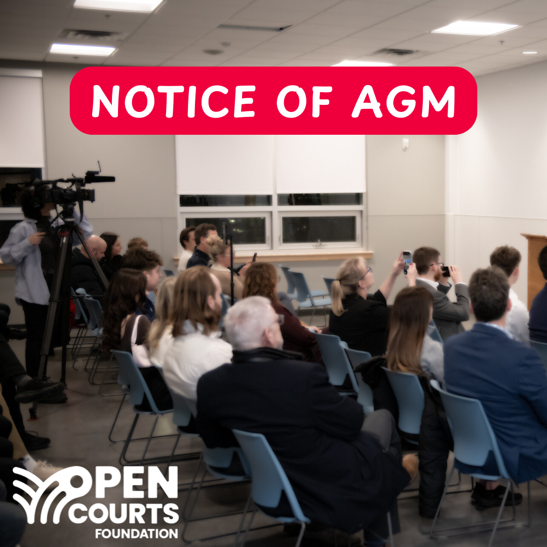 Message From Our Founder — Open Courts Foundation