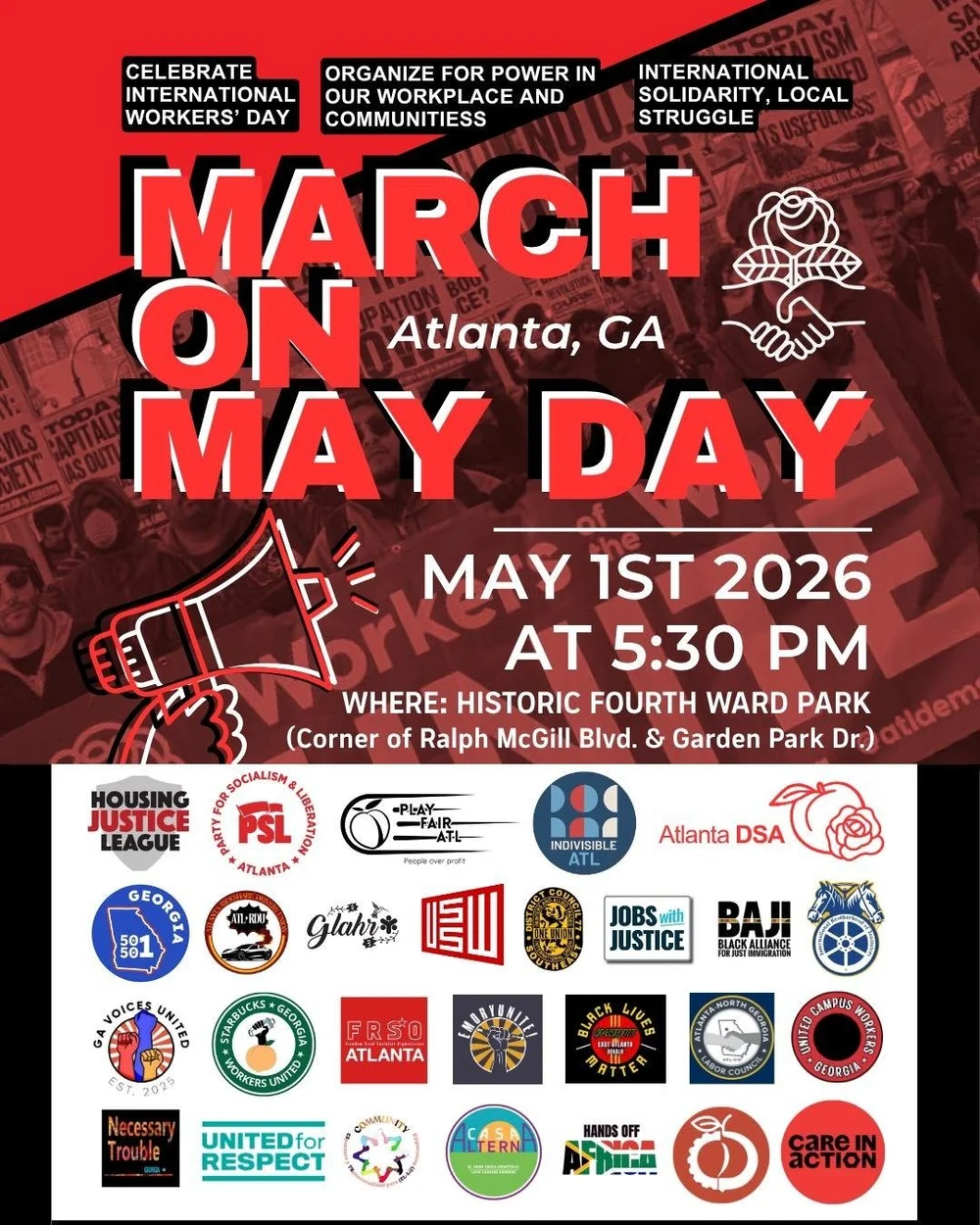 March on May Day — 50501 Georgia