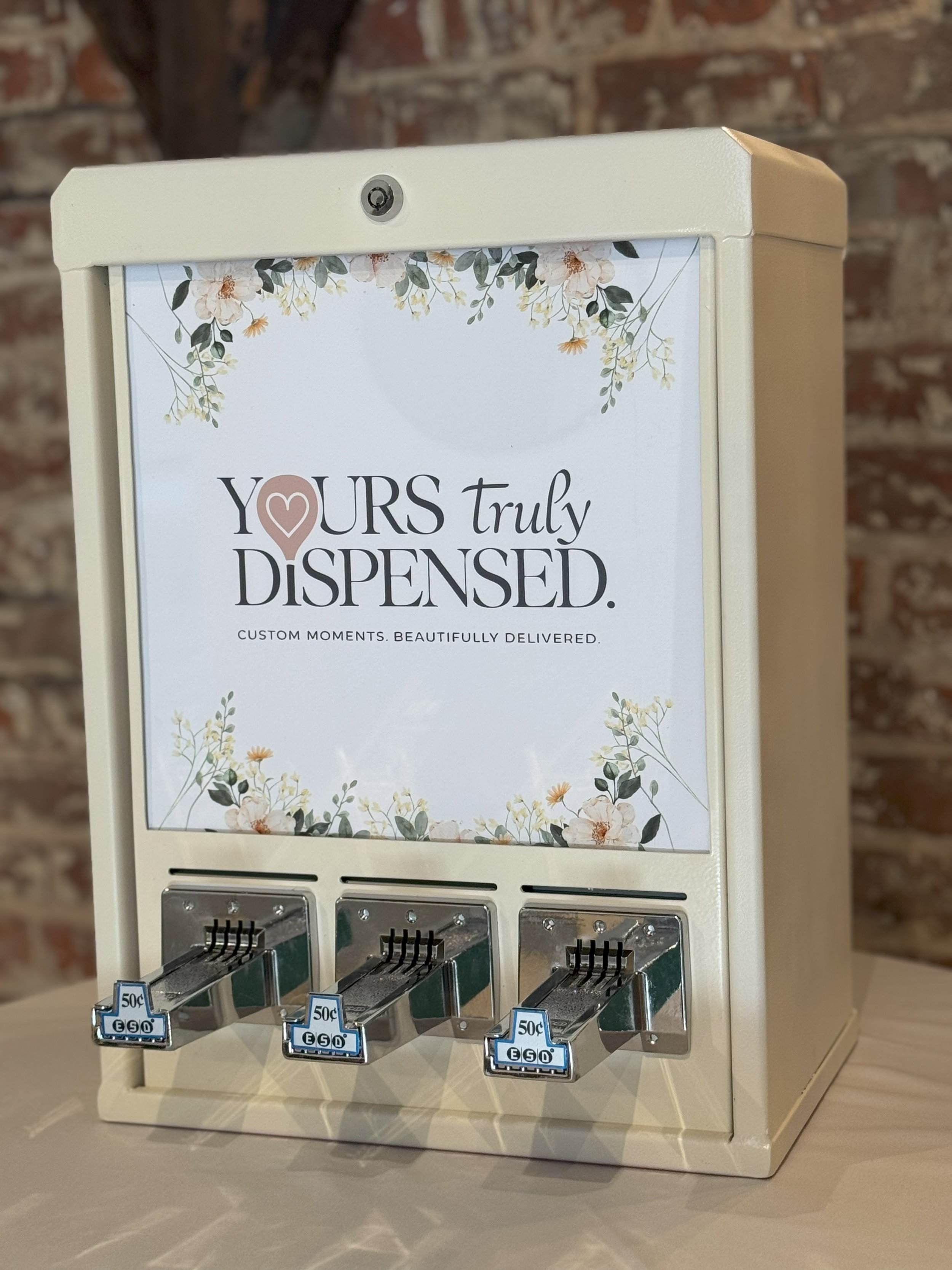 Gallery 1 — Yours Truly Dispensed - Wedding Sticker Machines 💕