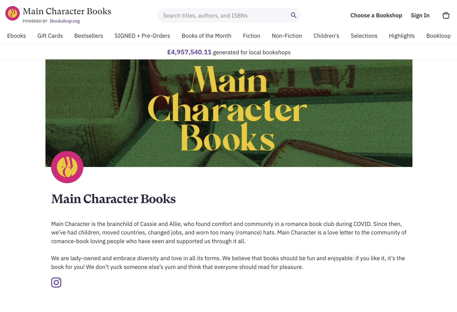 Main Character Books | Read for Pleasure