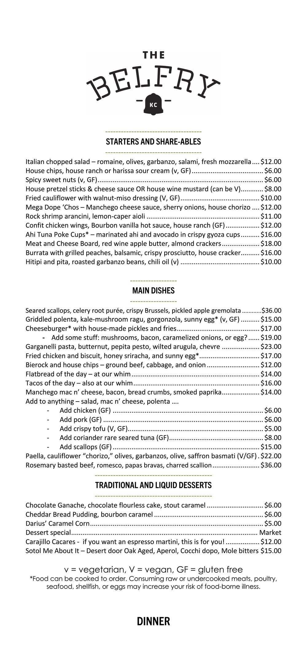 The Belfry | Award-Winning Whiskey & Dining in Kansas City — The Belfry ...