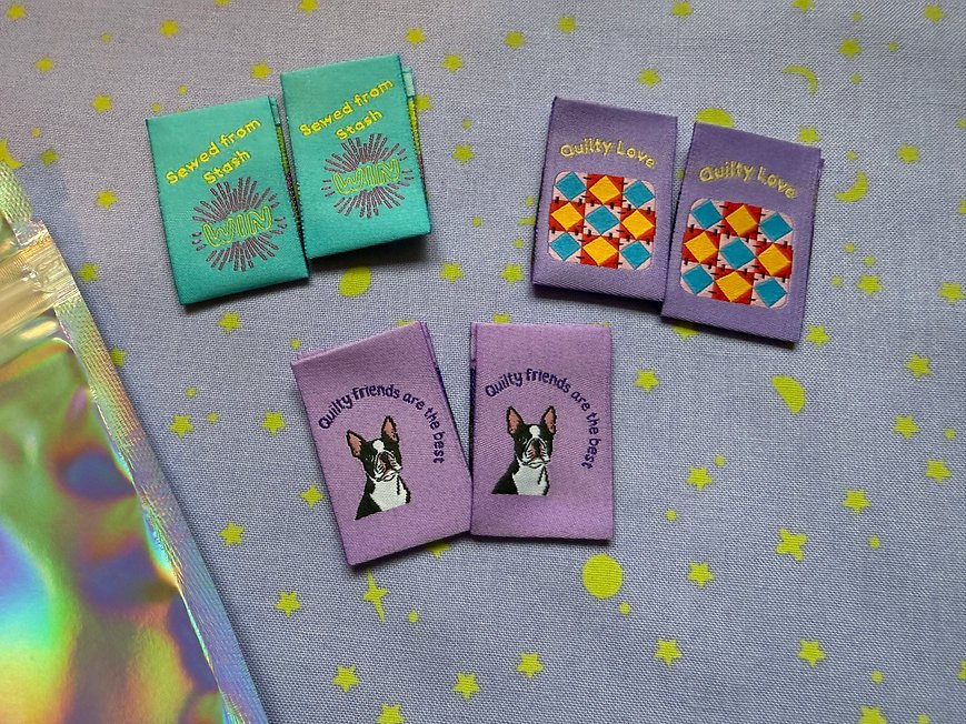 Adam Sews Labels - Quilty Love Pack – Woven Labels — The Fabric Obsession