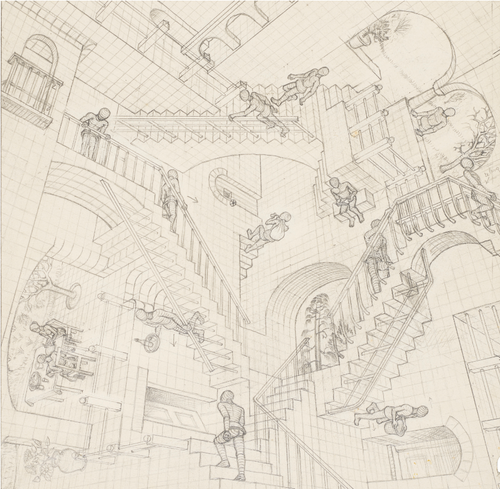 Relativity by M.C. Escher Explained: Why the Stairs Make No Sense ...
