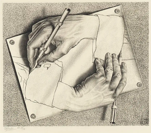 Drawing Hands Explained: Who Is Really Creating Whom? — EscherExplained.com