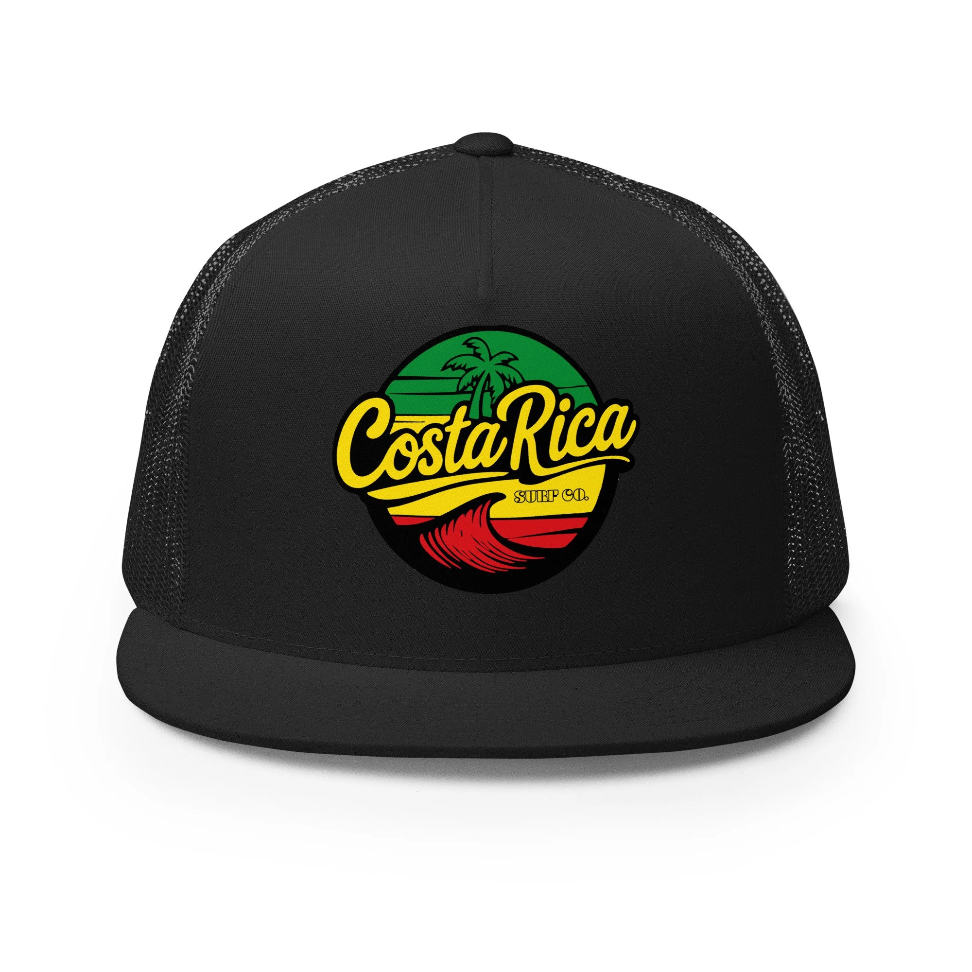 Surfer Trucker Hat Black | The Costa Rasta — The Costa Rica Surf Company