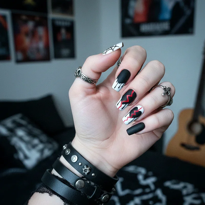 15 Emo Nail Ideas to Show Off Your Alternative Aesthetic