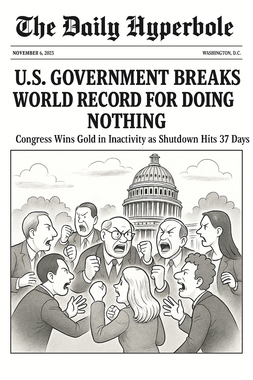 U.S. Government Breaks World Record for Doing Nothing — The Daily ...
