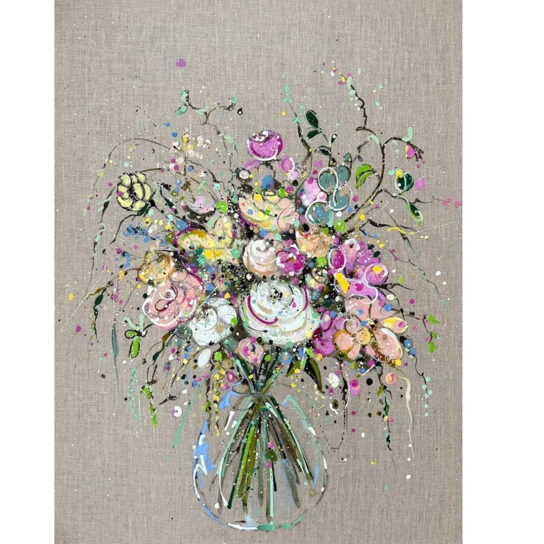 Julia Bouquet flower painting by Louise Luton — Louise Luton Art