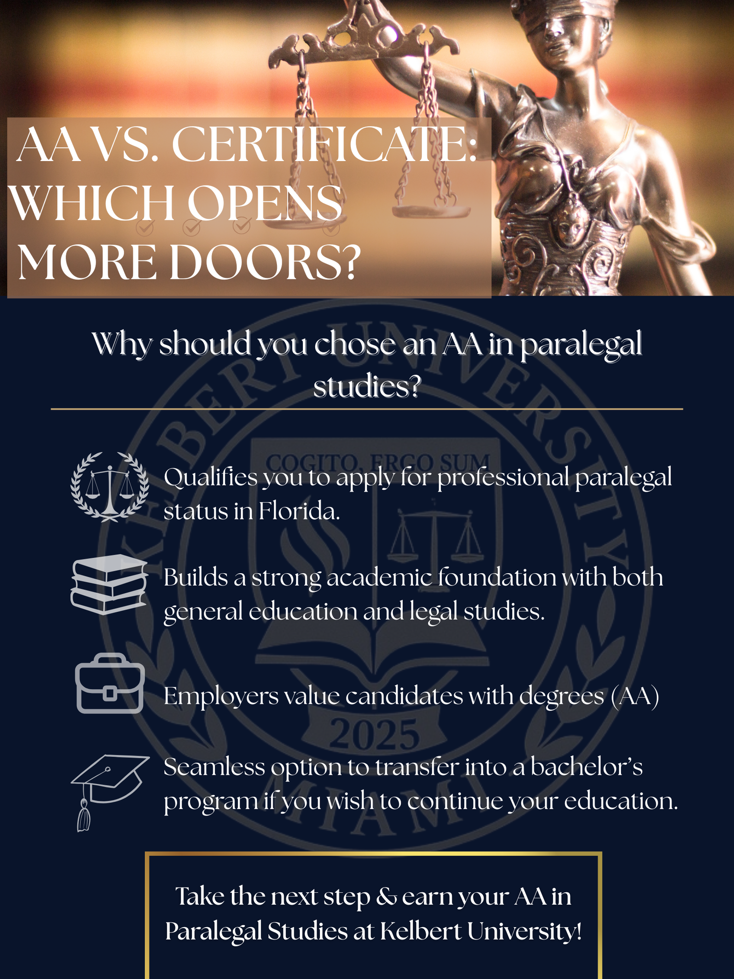 Associate of Arts in Paralegal Studies — Kelbert University