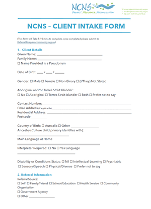 NCNS Client Referral Form | Streamline Referrals Today — Nepean ...