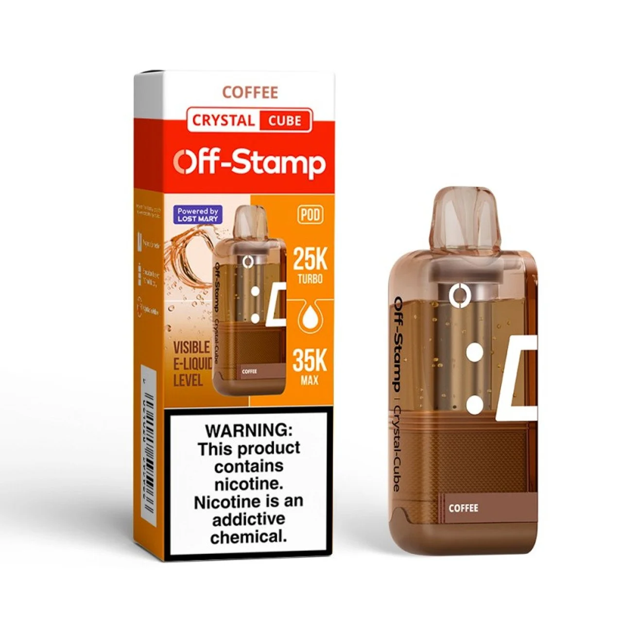 Off Stamp X-Cube Crystal — Visible E-Liquid