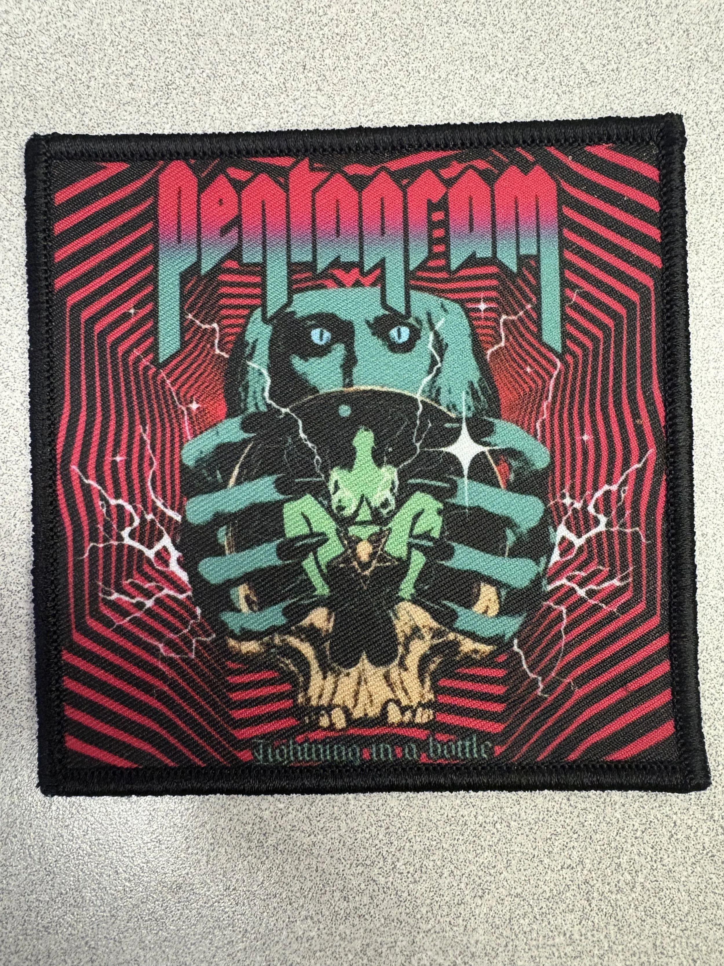 PENTAGRAM LIGHTNING IN A BOTTLE PATCH 4X4 — Pentagram Official Merchandise