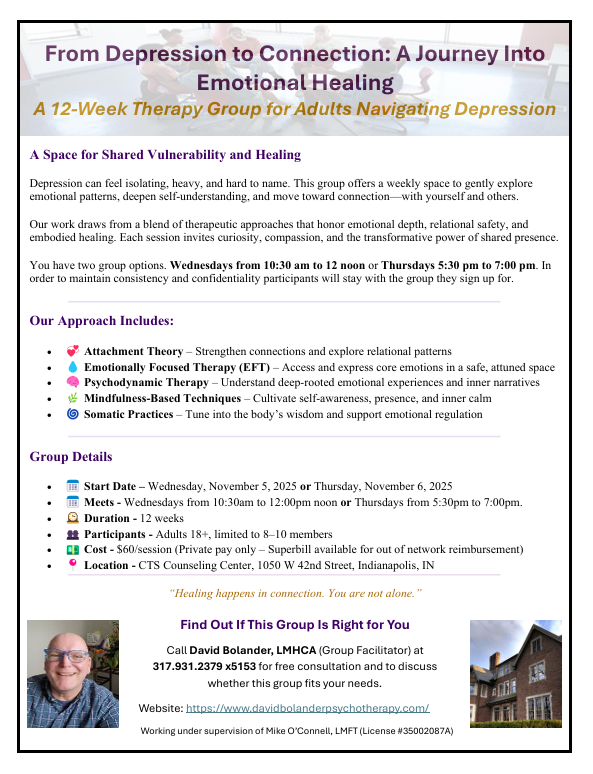 Flyers and Events — David Bolander Psychotherapy
