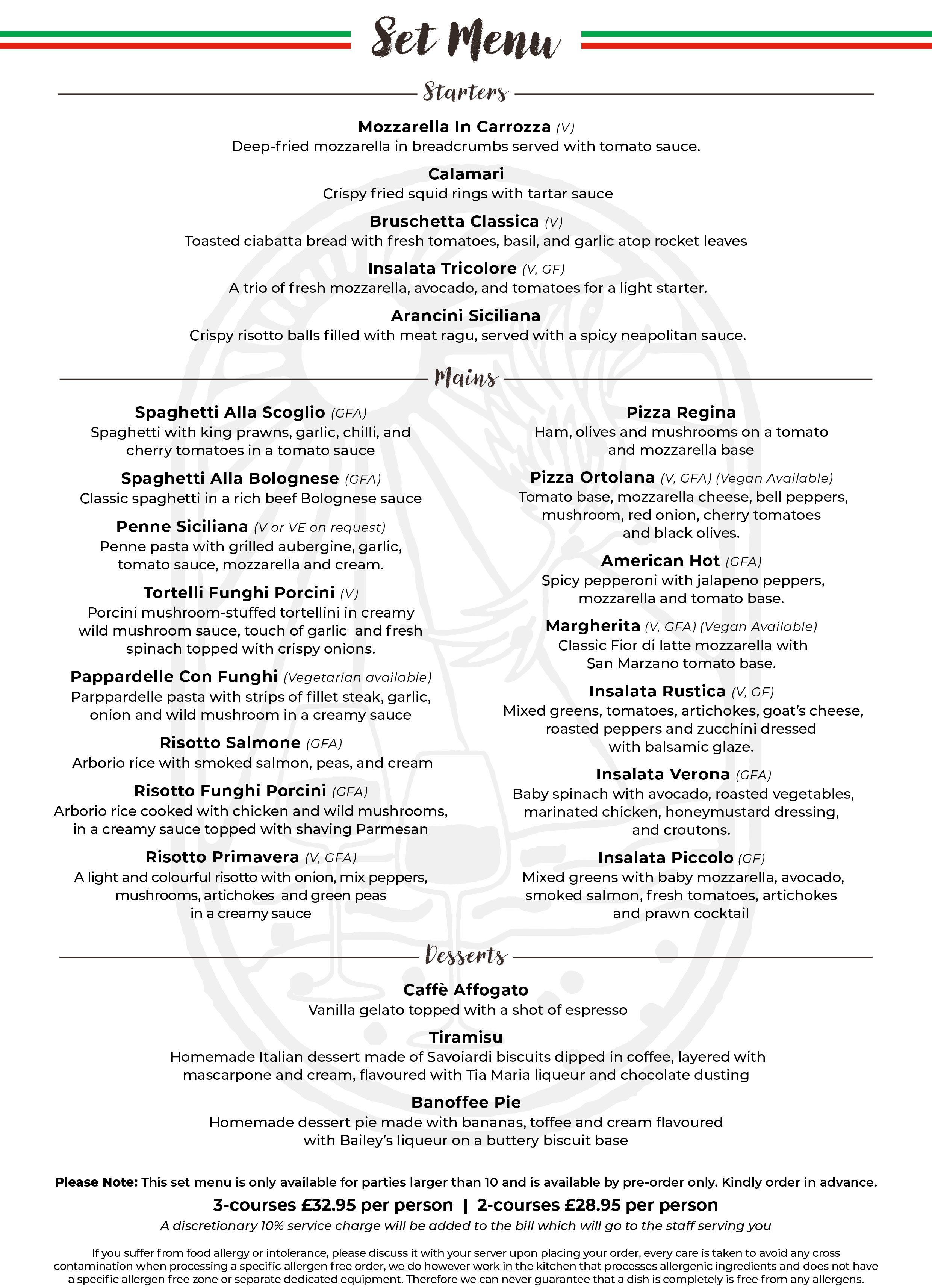 Menus — Caffe Piccolo