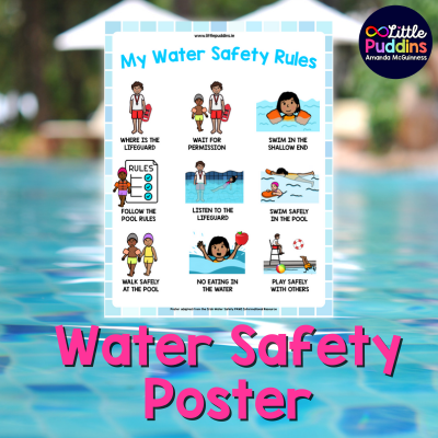 Autism Swim Safety Poster | Autism & PDA Specialist | Little Puddins