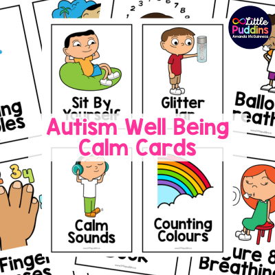 Autism Calm Down Cards | Autism & PDA Specialist | Little Puddins