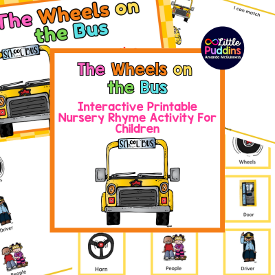 Wheels On The Bus Free Printable | Autism & PDA Specialist | Little Puddins