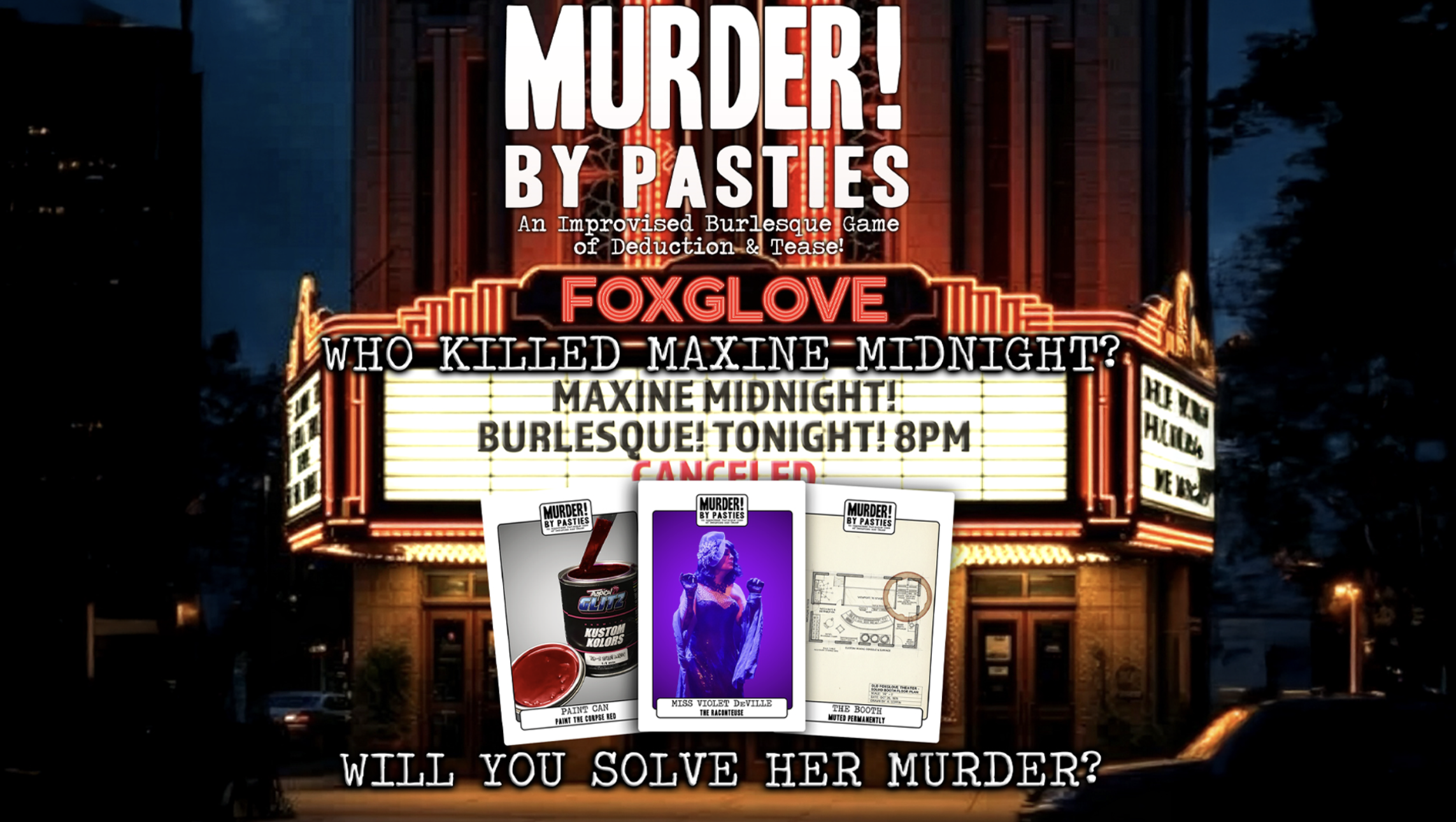 Murder! by Pasties • What's On Queer BC Magazine