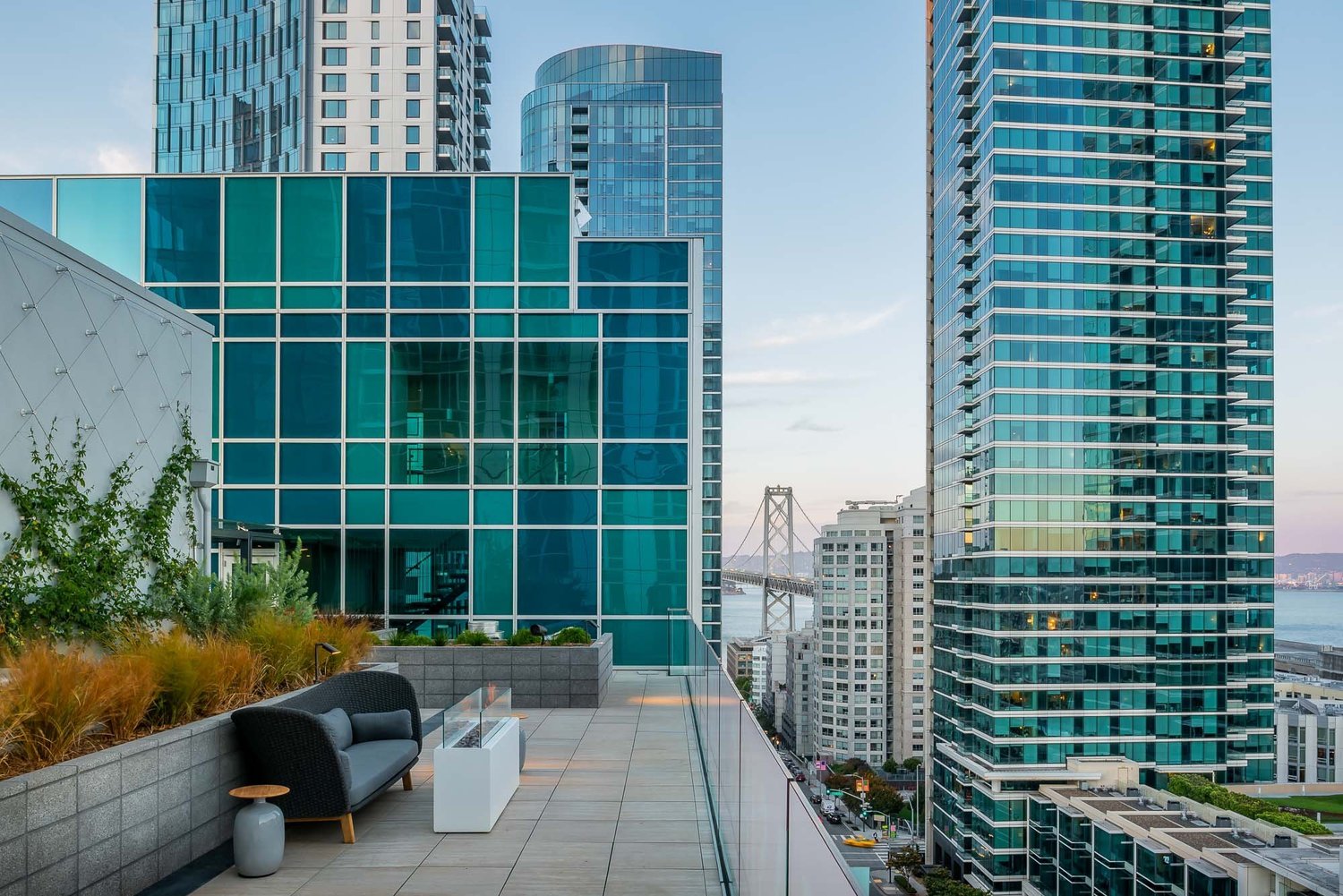 Stunning Rooftop Terraces at Modera Rincon Hill Views