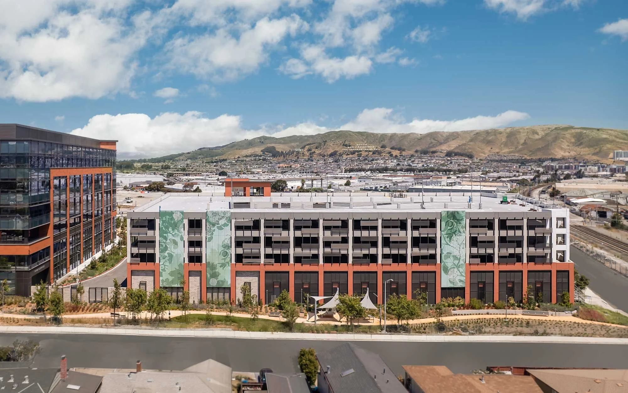 Southline Parking Structure: Art, Green Space, and Design