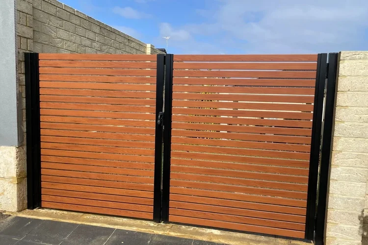 Double Aluminium Slat Gates Perth | Heavy Duty Driveway Solutions